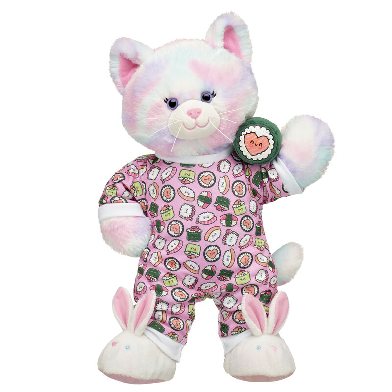Pastel Swirl Kitty Soft Toy Sushi Gift Set | Build-A-Bear®
