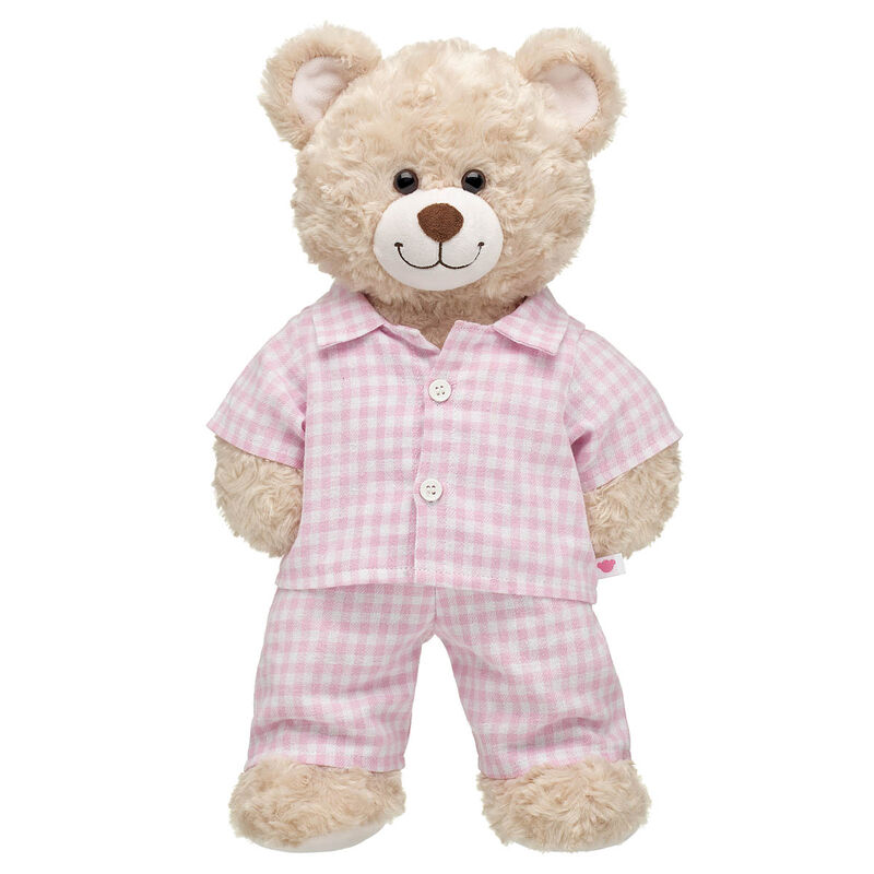 Soft Toy Pink Check PJ Set | Build-A-Bear®
