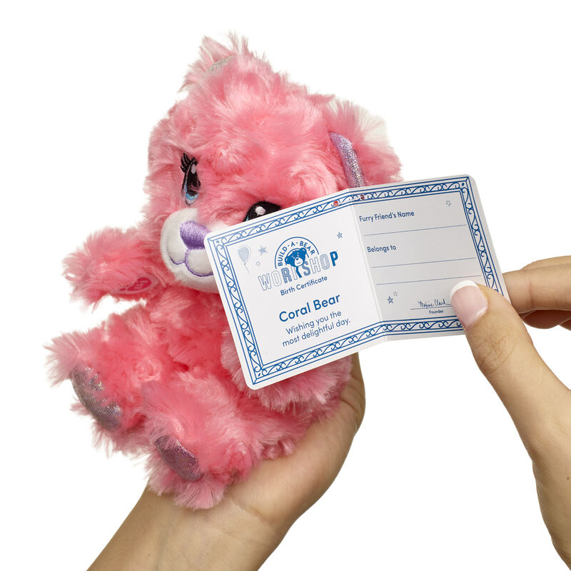 Mini Beans Coral Teddy Bear | Build-A-Bear®
