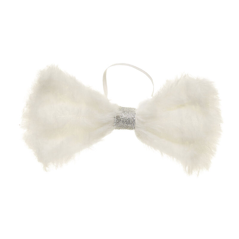 Fuzzy White Bow for Stuffed Animals - Build-A-Bear Workshop®