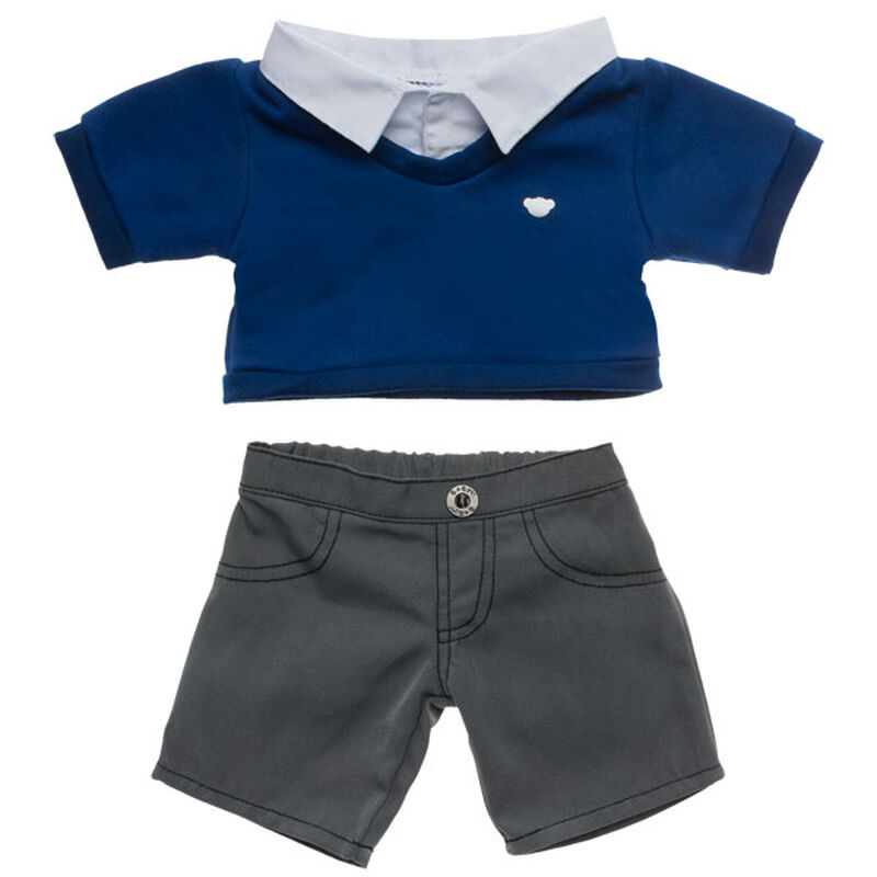 Happy Hugs Teddy Blue School Uniform Gift Set