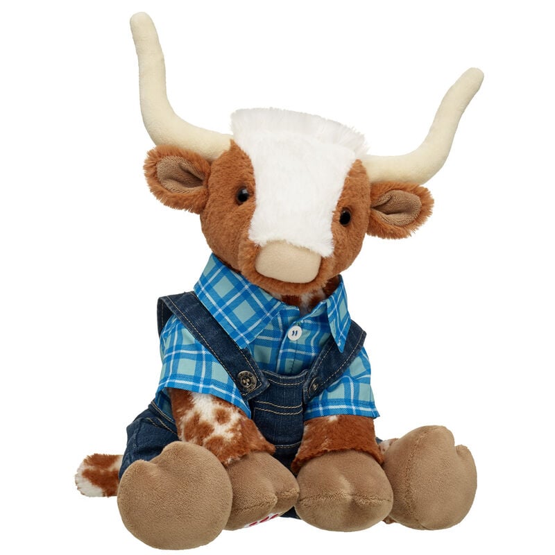 Highland Cow Overalls Soft Toy Gift Set