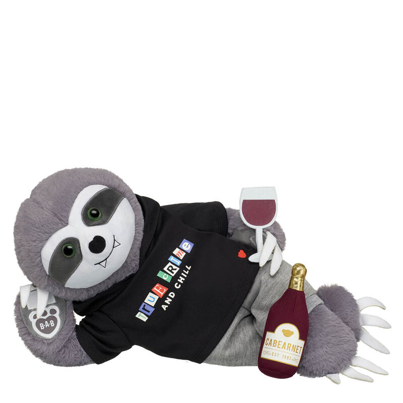 Vampire Glow Sloth True Crime & Chill Soft Toy Set | Build-A-Bear®
