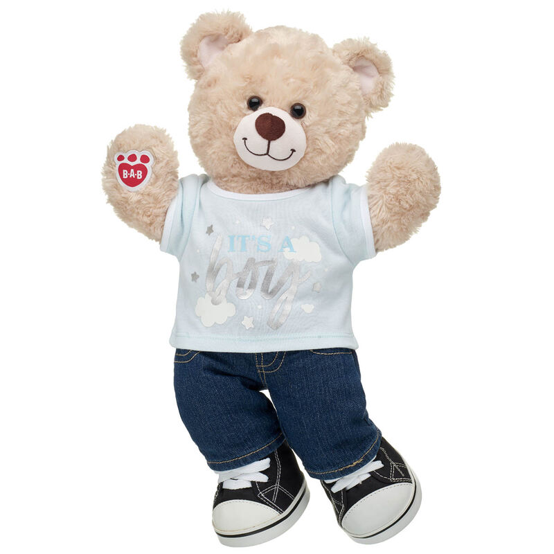 Happy Hugs Teddy Bear "It's a Boy" Gift Set | Build-A-Bear®