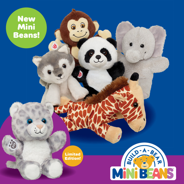 Build-A-Bear Mini Beans Snow Leopard Soft Toy | Build-A-Bear®