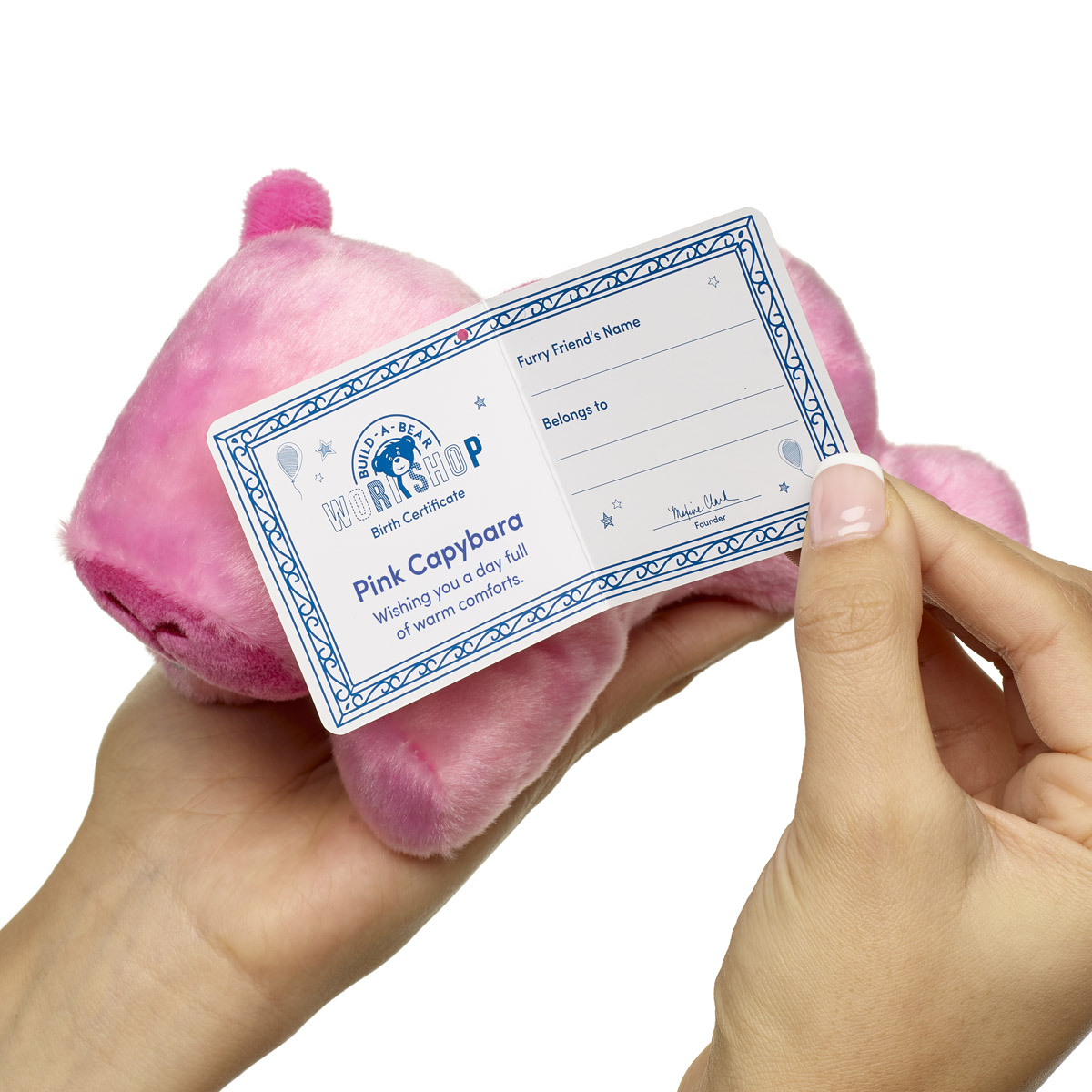Mini Beans® Pink Capybara Soft Toy | Build-A-Bear®
