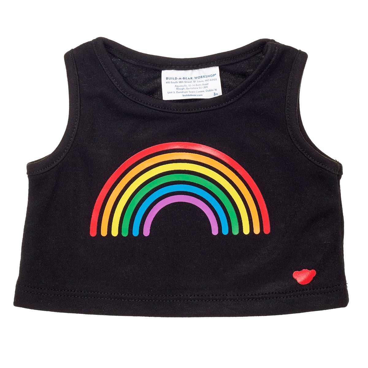 Black Rainbow Tank Top for Soft Toys | Build-A-Bear®