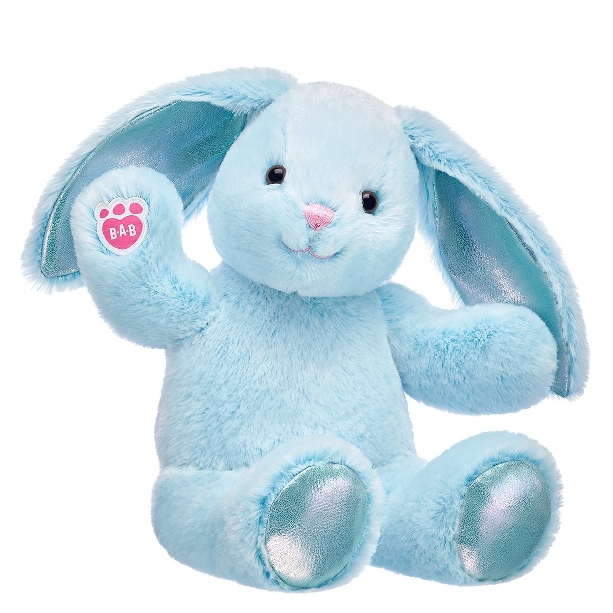 Sky Blue Bunny Plush Toy | Shop Pawlette™ Soft Toys at Build-A-Bear®