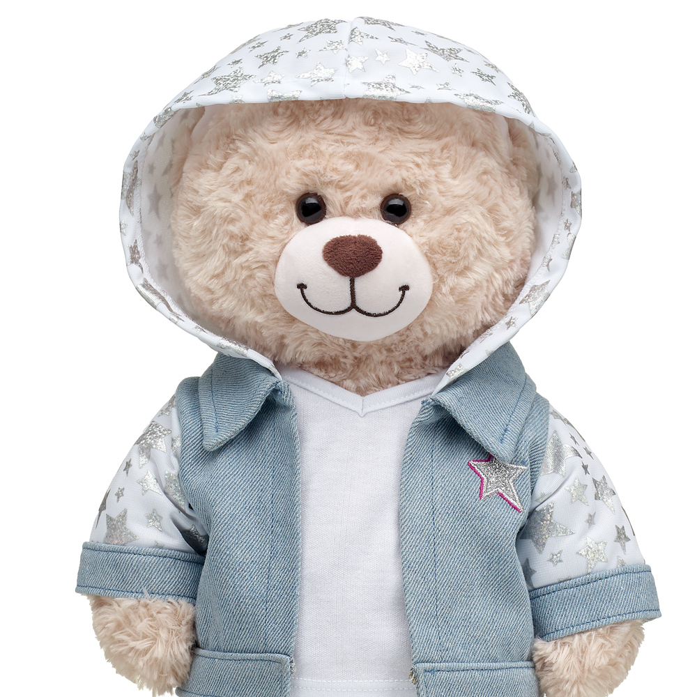 Star Print Denim Jacket | Shop Online at Build-A-Bear®