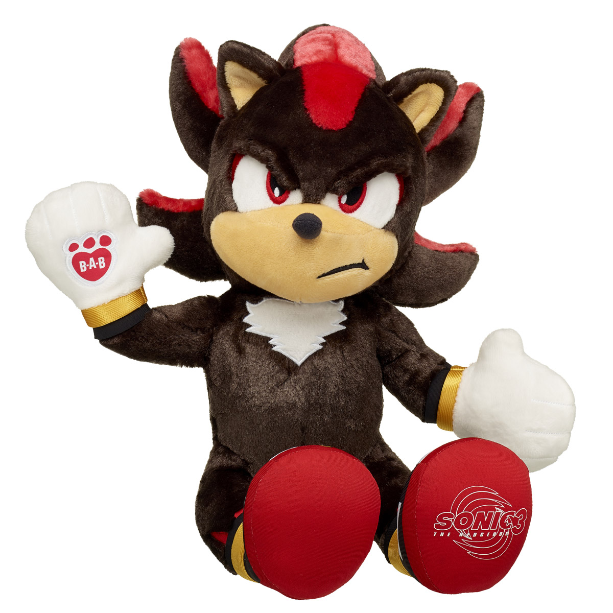 Sonic 3 Shadow Soft Toy | Build-A-Bear®