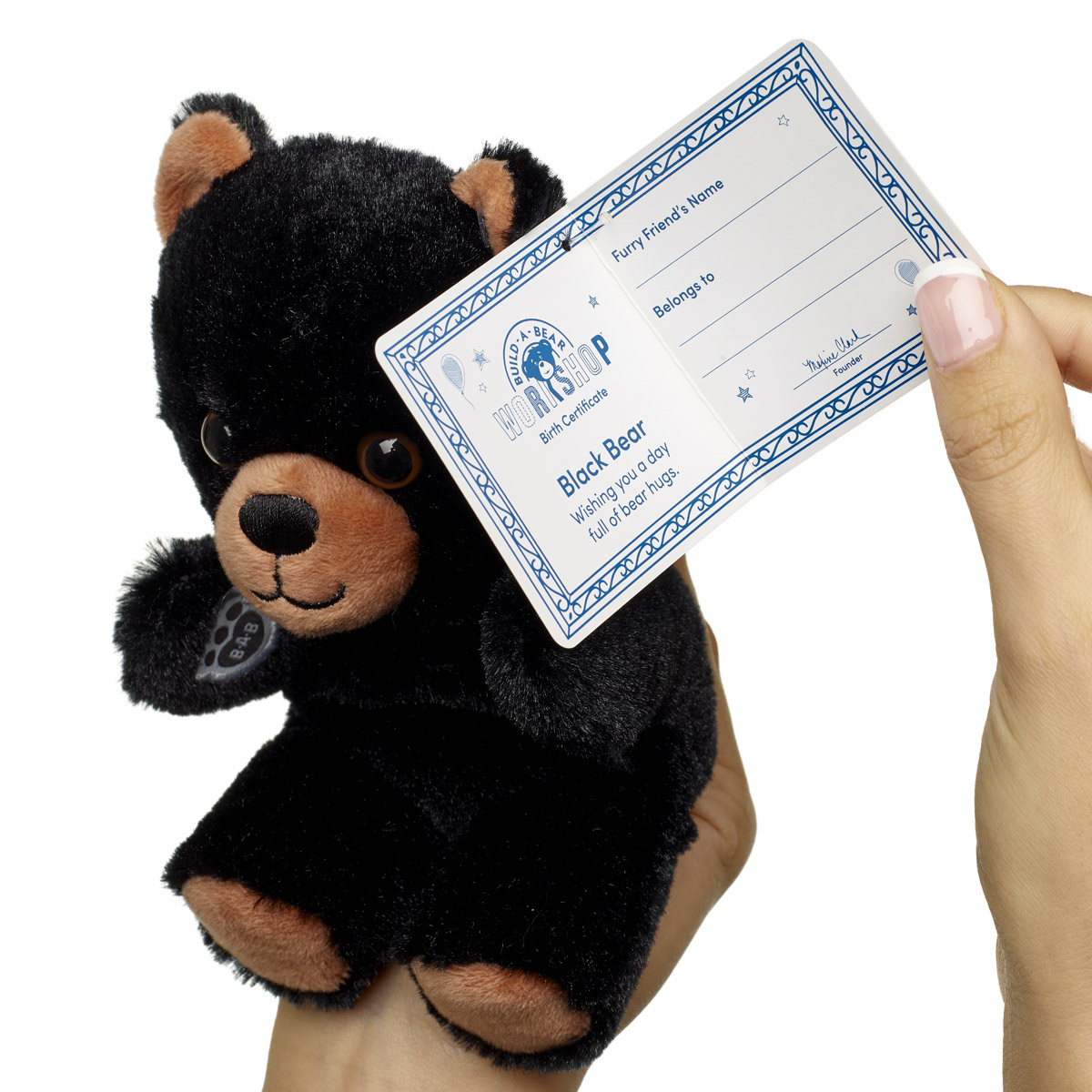 Mini Beans Black Bear Soft Toy | Build-A-Bear®