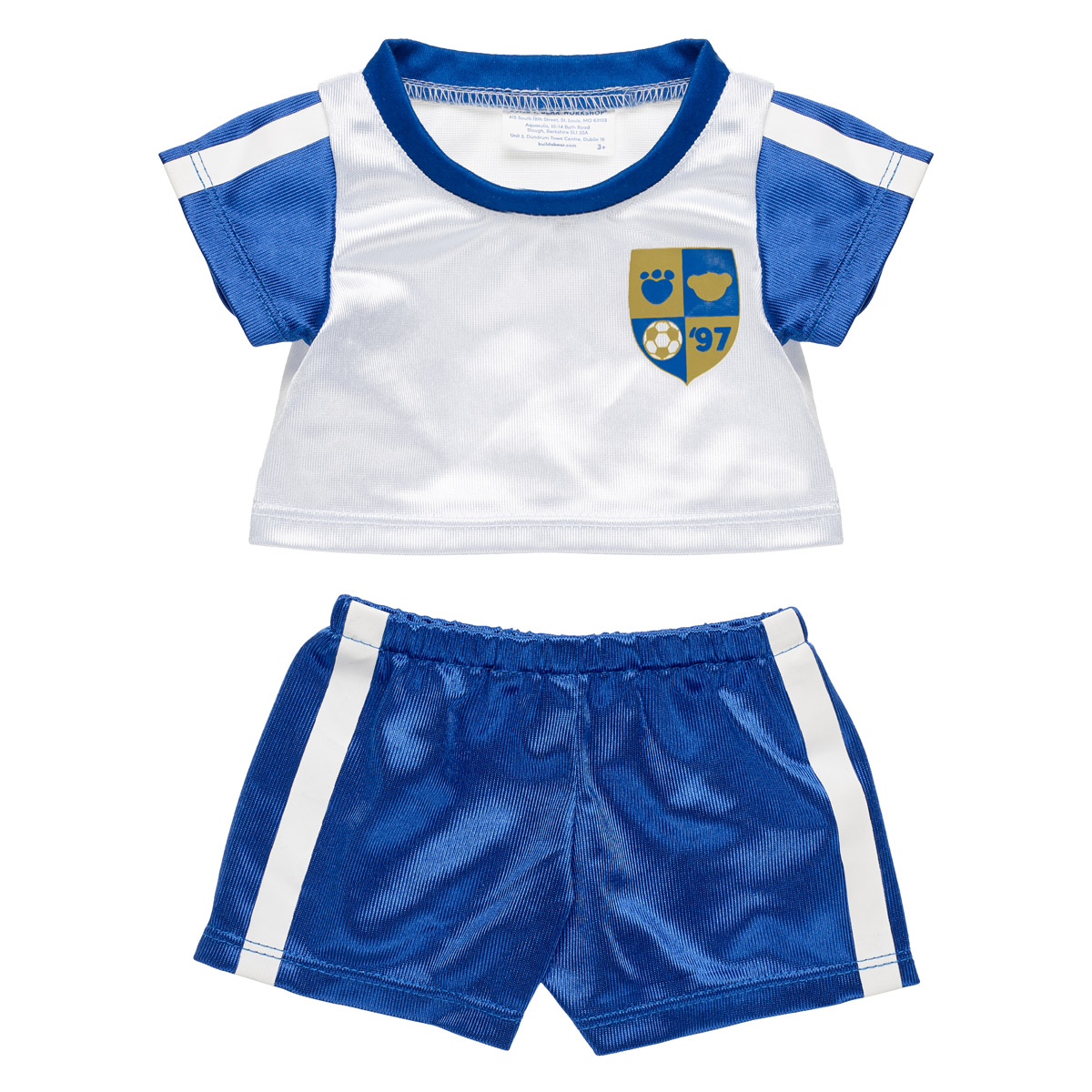 Blue Football Kit for Soft Toys | Build-A-Bear®