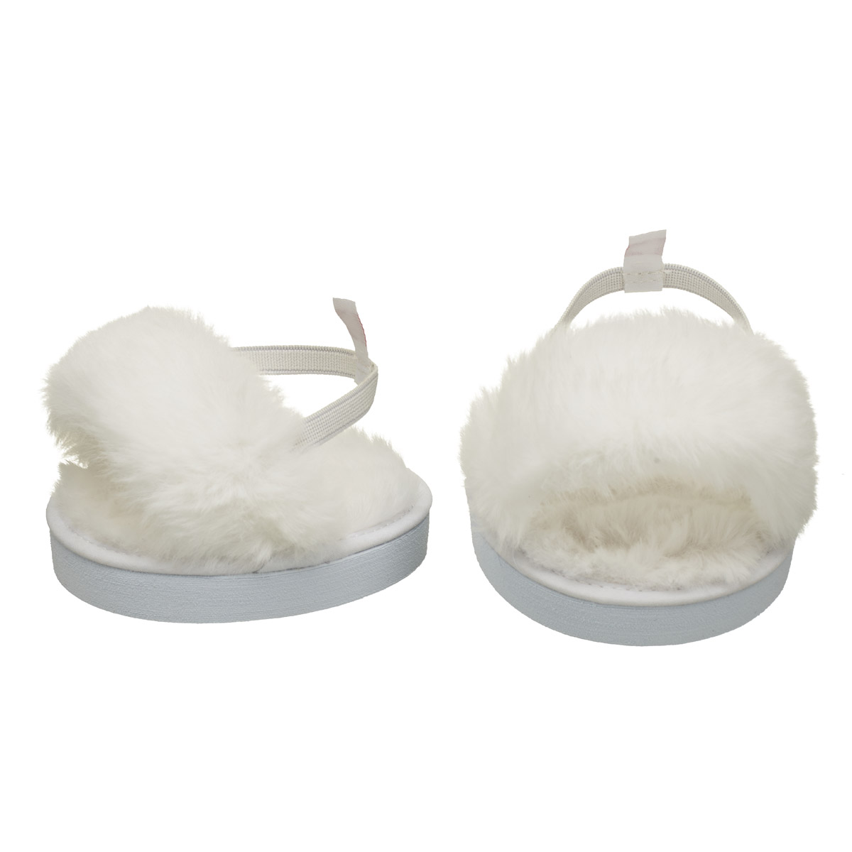 White Fuzzy Slippers for Soft Toys | Build-A-Bear®